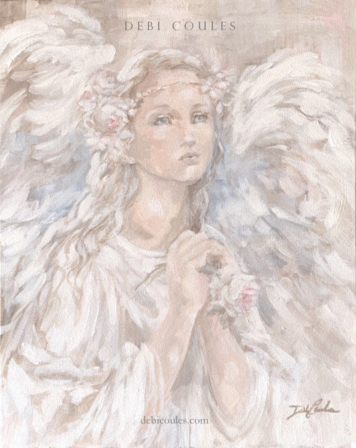 "Heaven's Angel" Original Painting by Debi Coules – Debi Coules Art